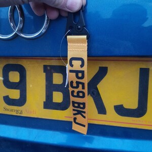 Personalised Car Numberplate Jdm Car Key Clip Key Tag Key Ring Keychain ...