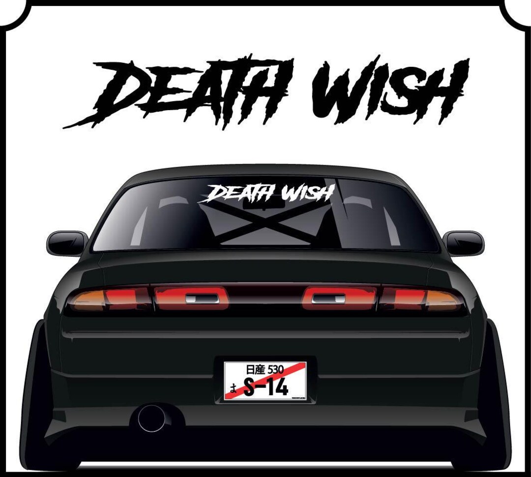 Death Wish JDM Car Decal / Car Sticker / Bumper Sticker / Vinyl Sticker ...