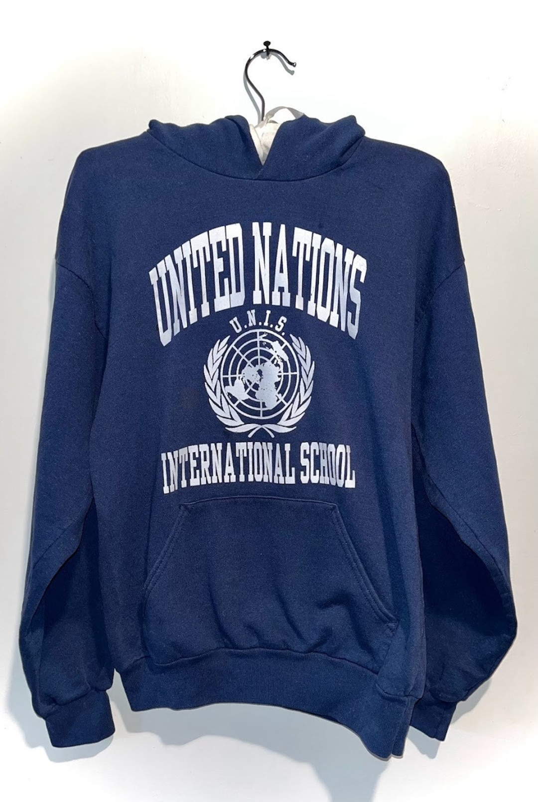 Vintage United Nations International School UNIS Sweatshirt Hoodie ...