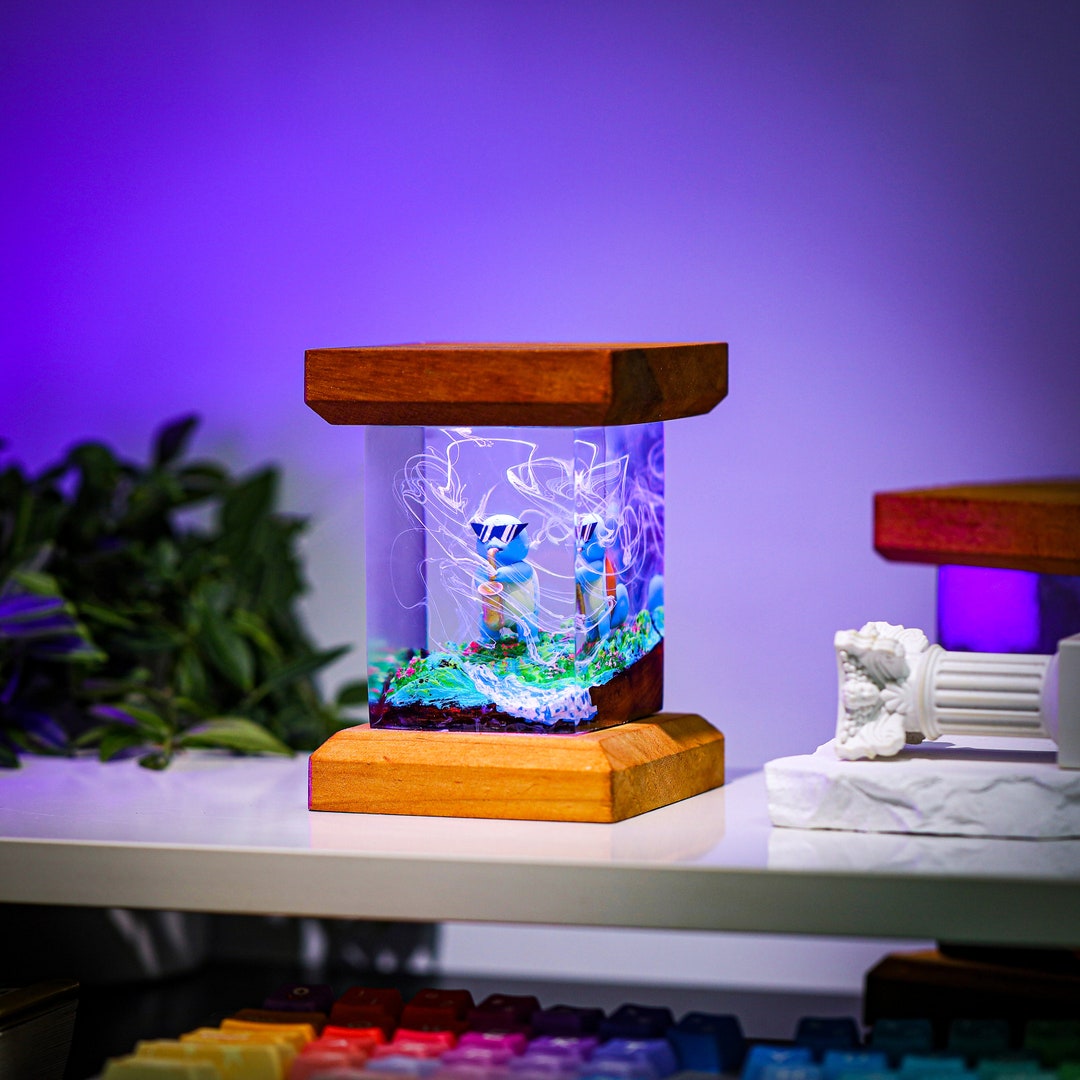 SAX S.QUIR.TLE Night Lamp Custom Po.kem.on Epoxy Lamp Resin Night Light ...