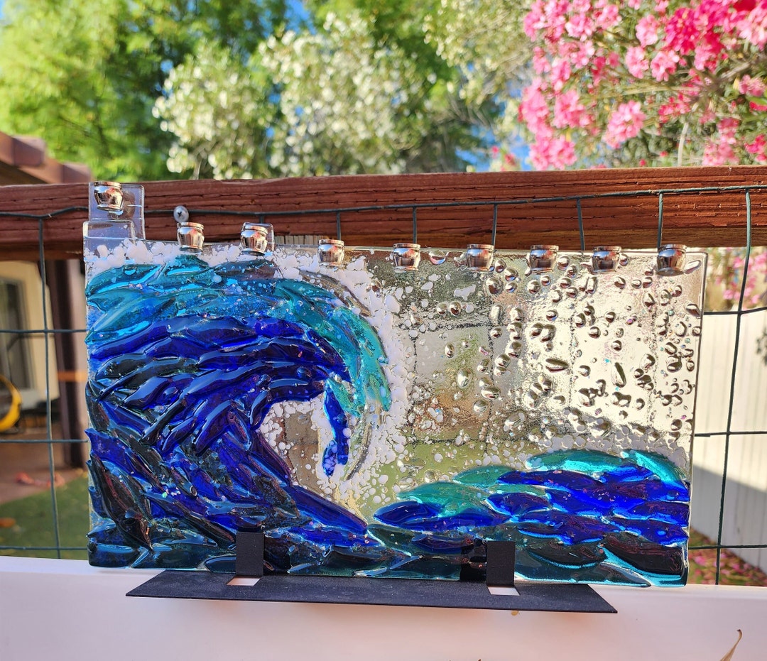 Menorah the Wave, Red Sea, Bar Mitzvah, Bat Mitzvah, Hanukkah, Chanukkah, Weddings - Etsy