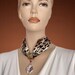 Leopard Skin Scarf With a Fancy Zebradorite Scarf Jewelry . Bronze ...