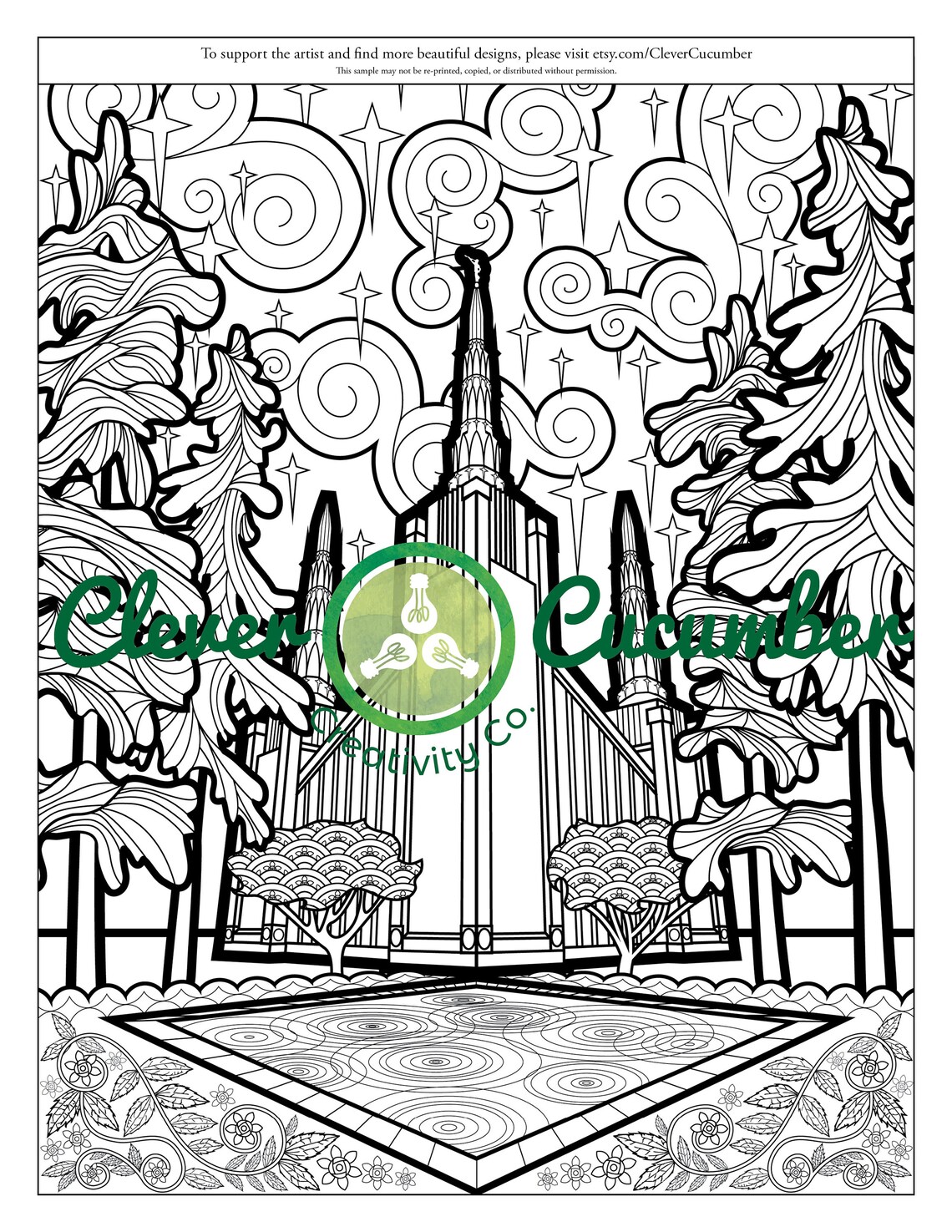 Adult Coloring Book LDS Mormon Latter-day Saint Church Temple - Etsy