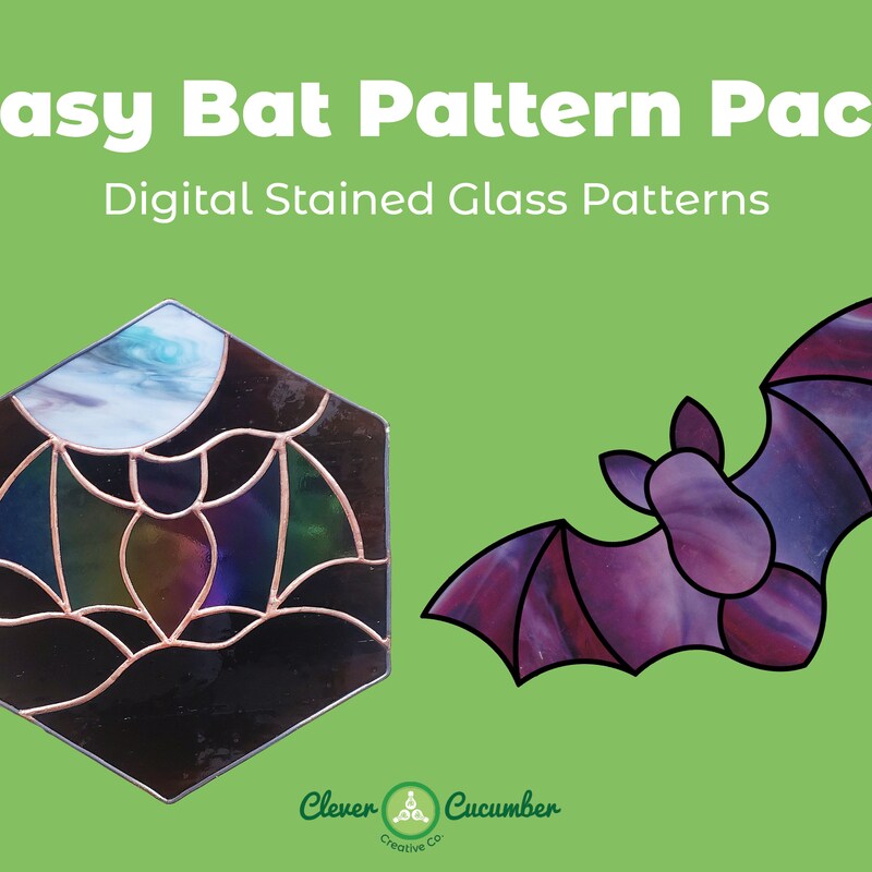 Bat Stained Glass Pattern - Etsy
