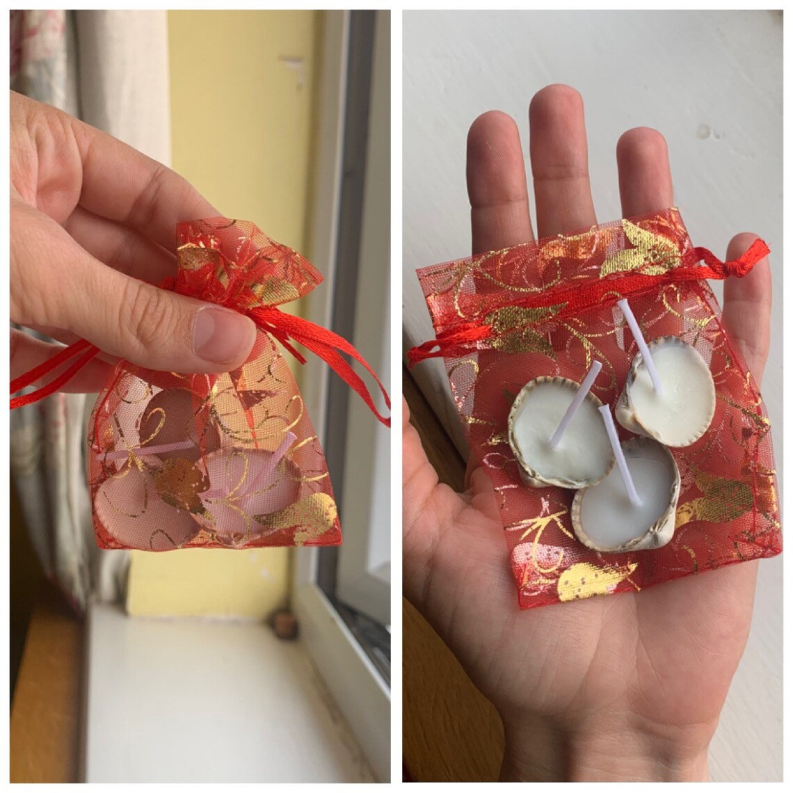 Sea Shell Tea-lights Handmade Mini Shell Candles White - Etsy