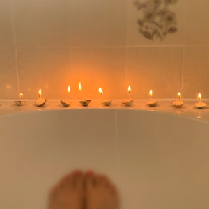 Sea Shell Tea-lights Handmade Mini Shell Candles White - Etsy