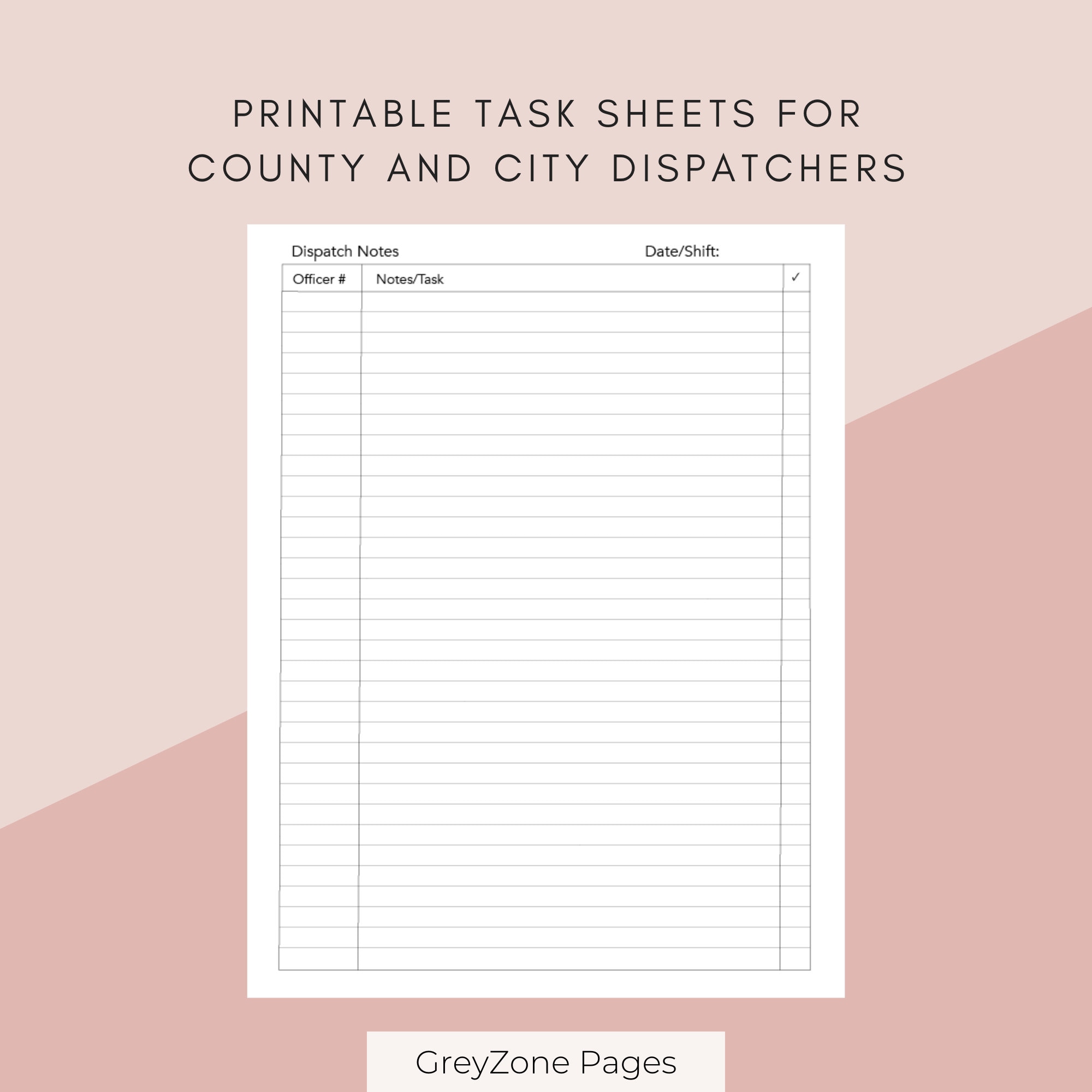 Dispatching Notes for 911, County, City, and Fire/ems Dispatchers - Etsy