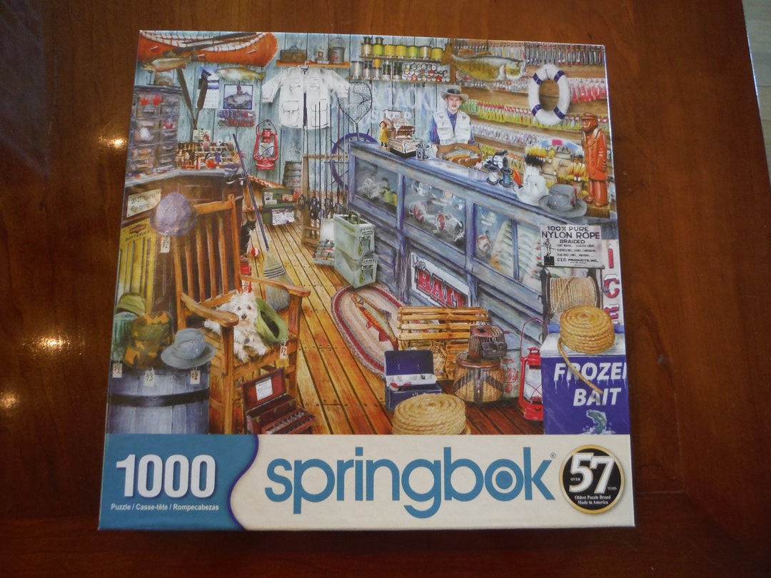 Springbok 1000 Piece Puzzle the Bait Shop 100% Complete - Etsy