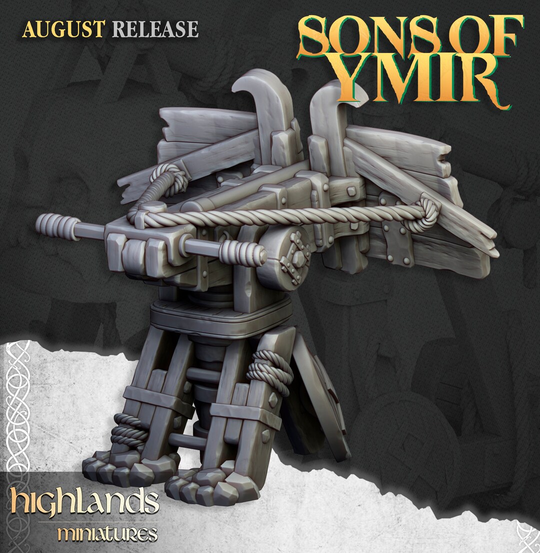 Sons of Ymir - Dwarven Ballista Unit by Highlands Miniatures - Etsy