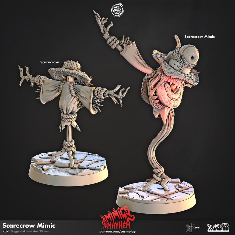 Scarecrow Mimic by Cast N Play (mimic's Mayhem) - Etsy