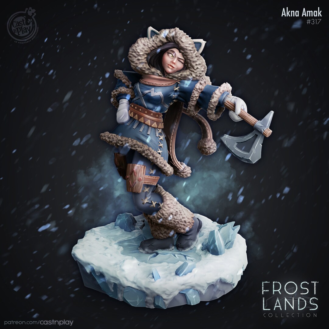 Akna Amak Cast N Play Frostlands 3d Printed Miniature - Etsy