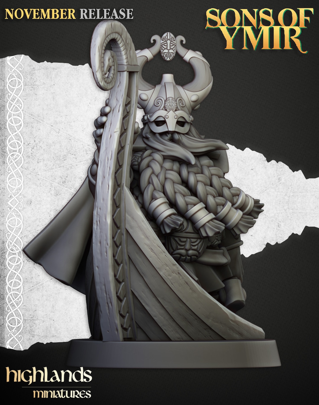 Sons of Ymir - Dwarf Sea Lord by Highlands Miniatures - Etsy