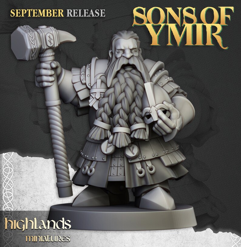 Sons of Ymir - Dwarven Kingsguard Unit by Highlands Miniatures - Etsy