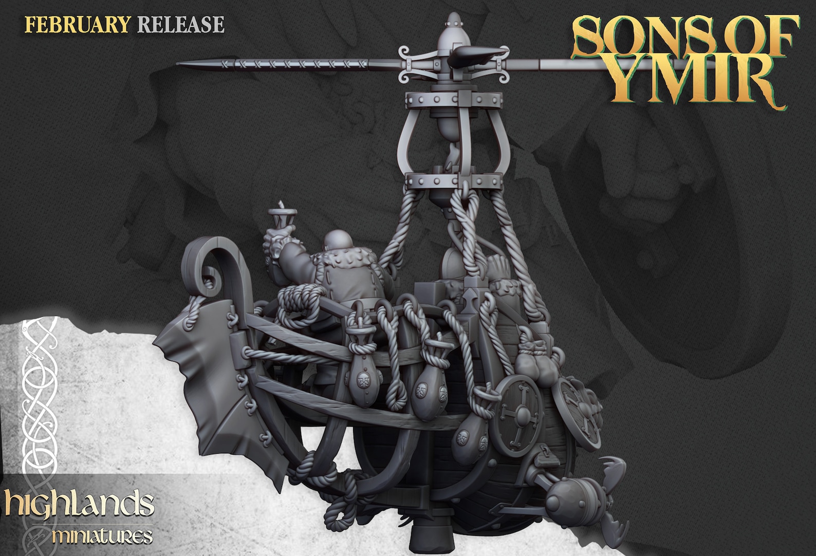 Sons of Ymir - Dwarf Flying Machine by Highlands Miniatures - Etsy