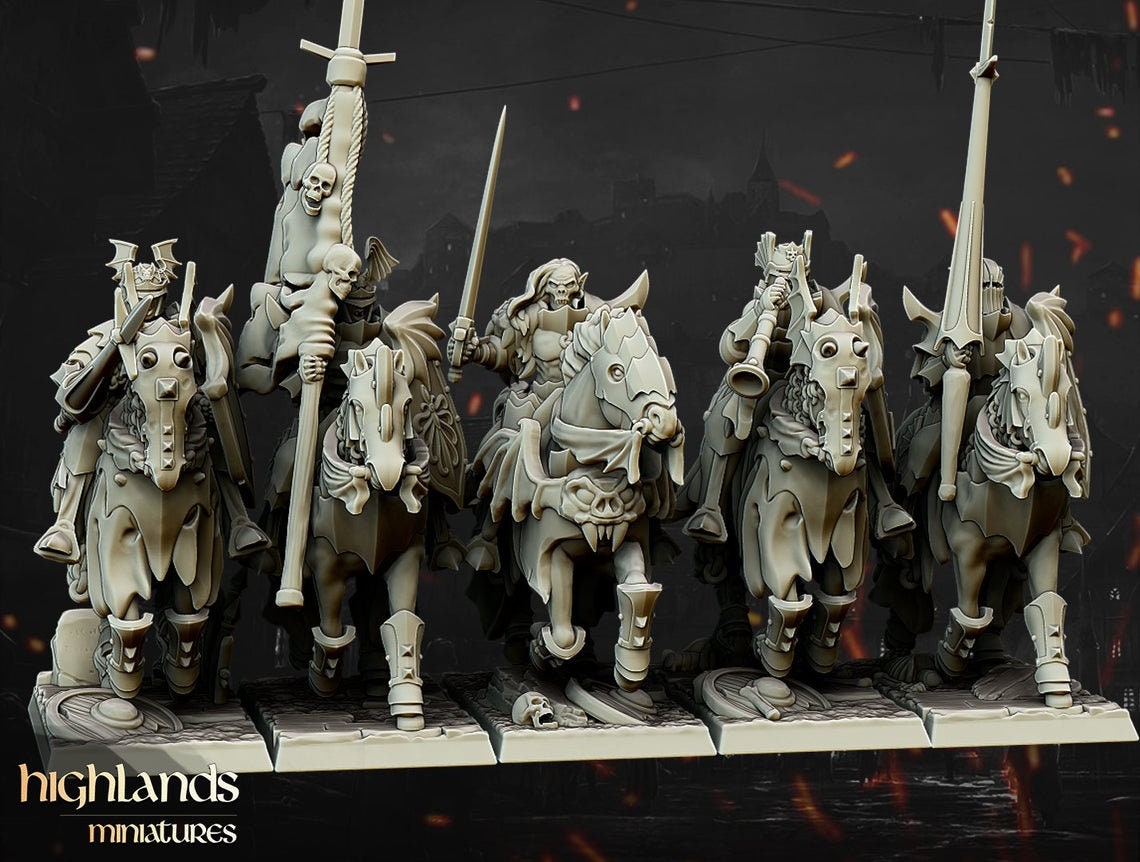 Vampire Knight (blood Knight) Unit by Highlands Miniatures - Etsy