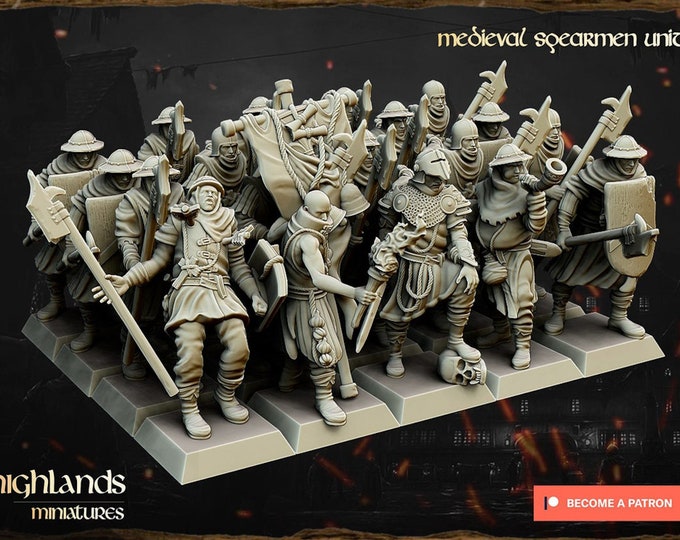 Men at Arms Unit by Highlands Miniatures - Etsy