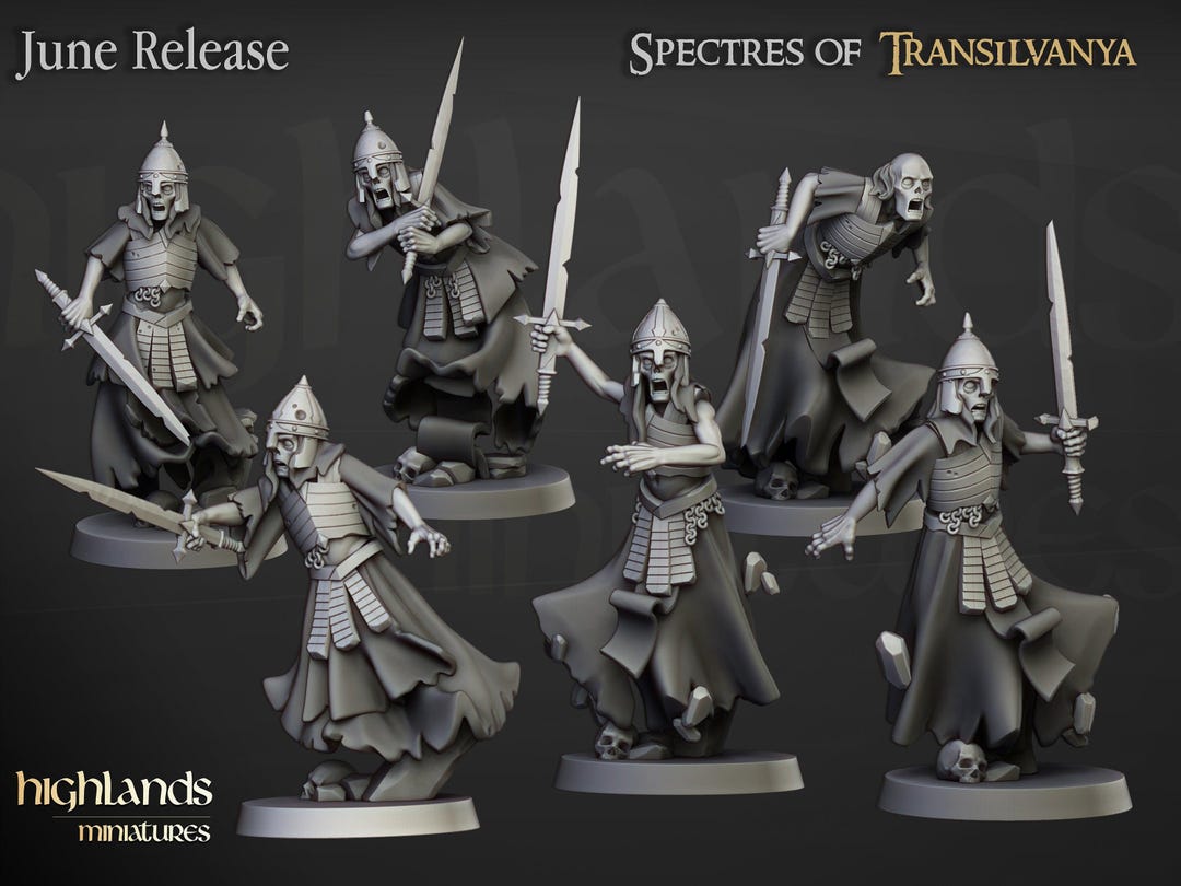 Spectres of Transilvanya - Wraith Unit by Highlands Miniatures - Etsy
