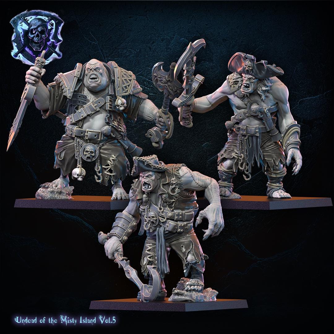 Undead of Misty Island- Undead Ogre Regiment by Lost Kingdom Miniatures ...