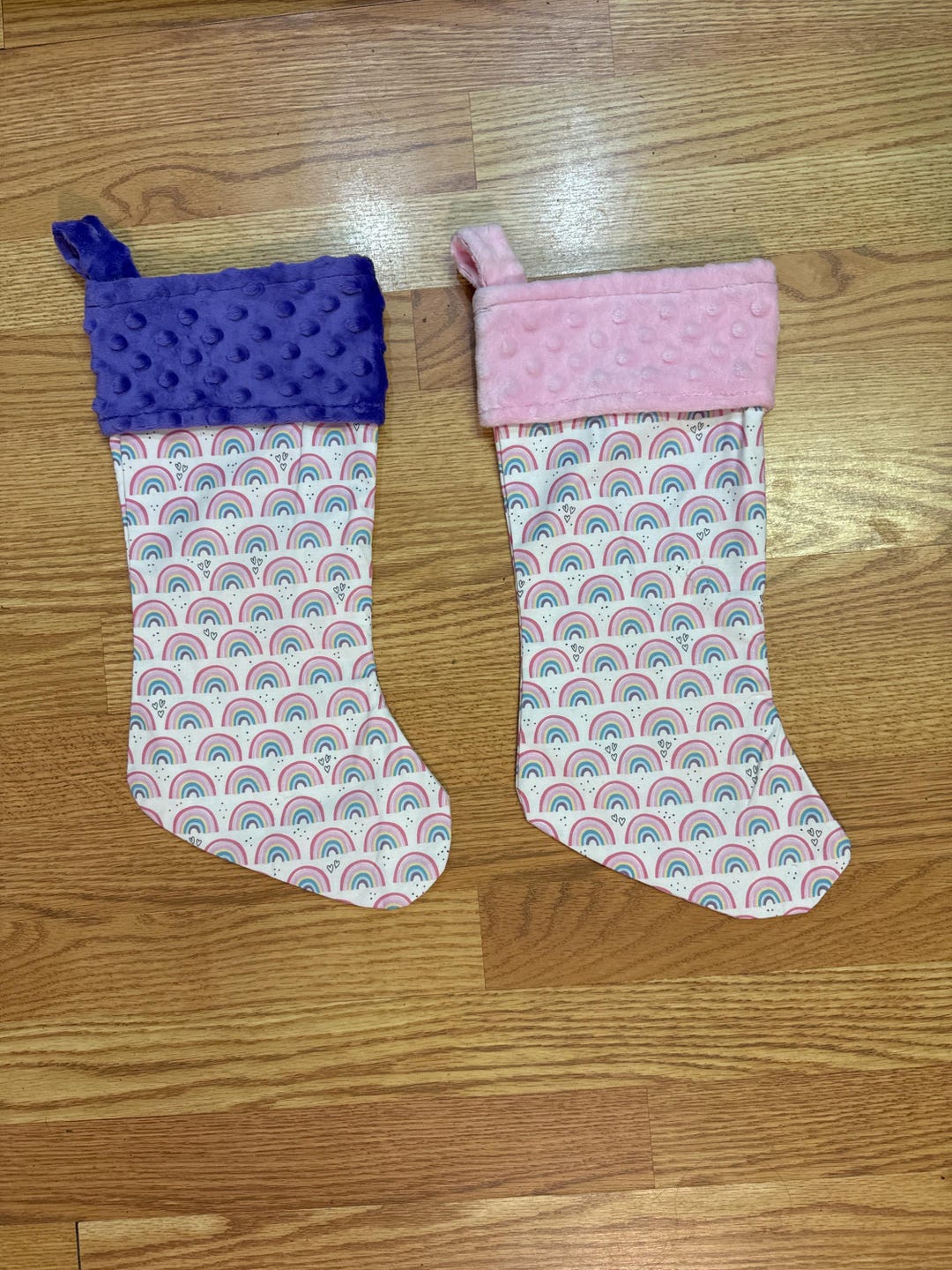 Rainbow Stockings. Please Specify Which Color Top Shown You Would Like ...