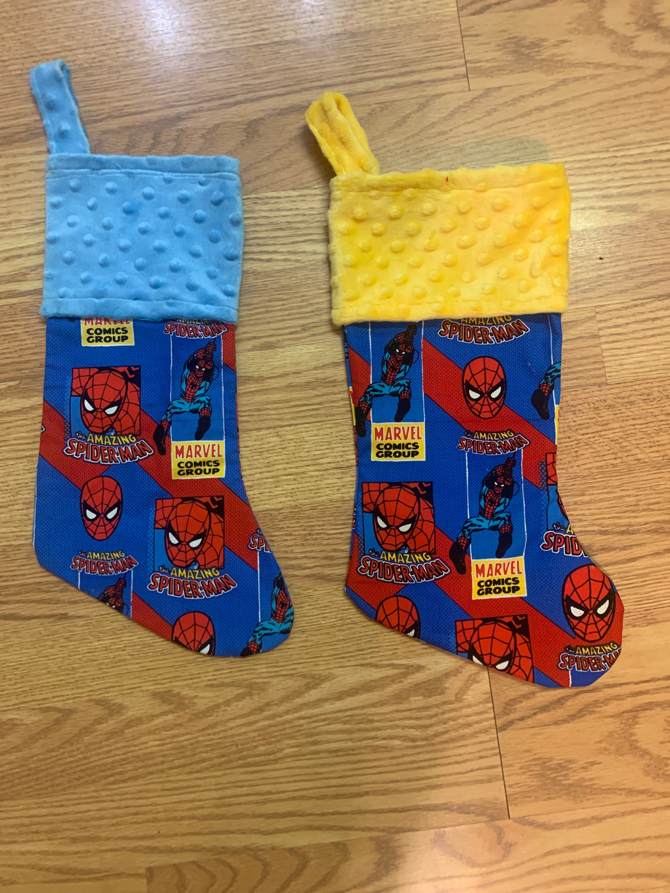 Spider-man Stocking. Please Specify Which Color Top Shown You - Etsy