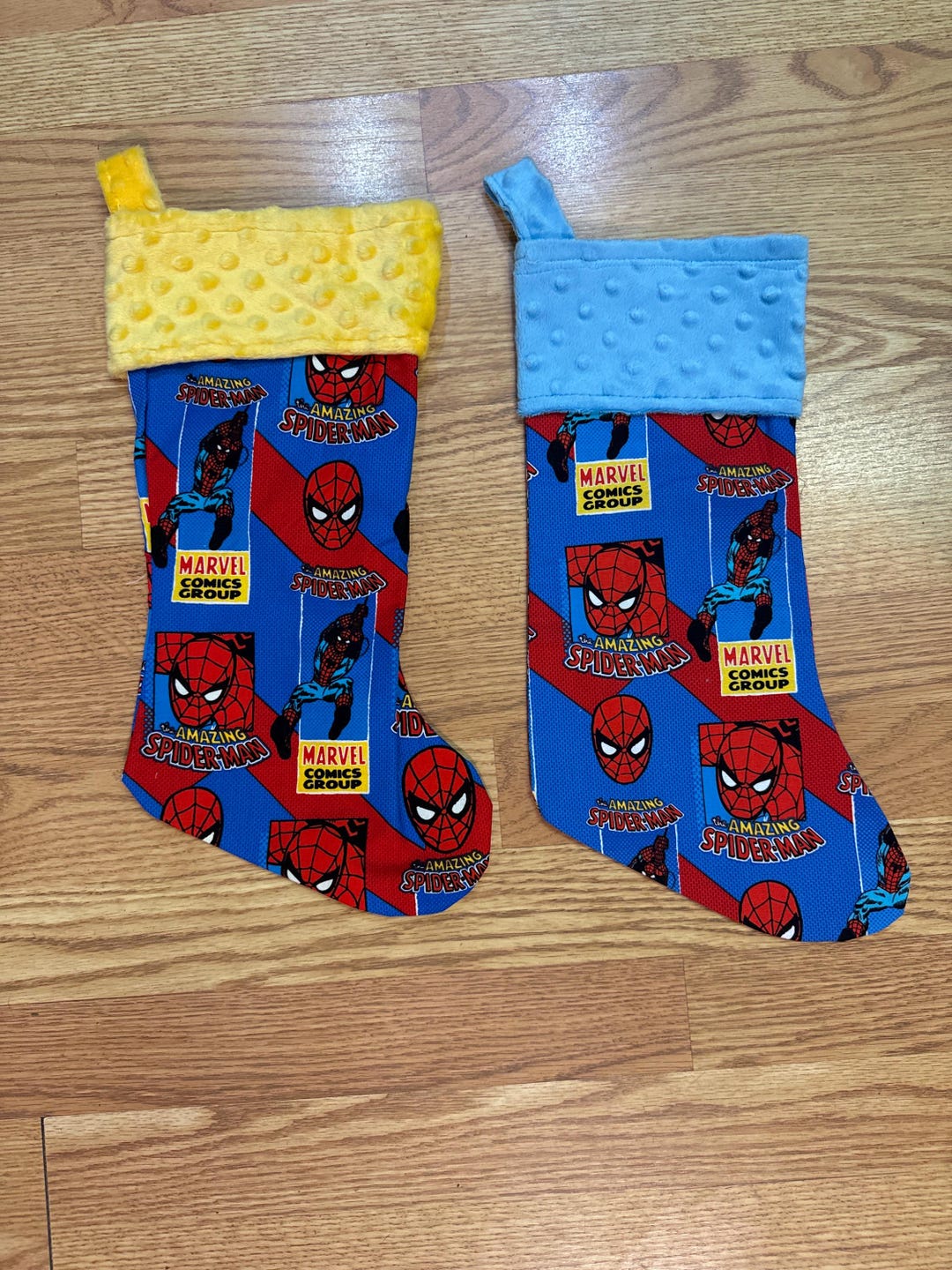 Spider-man Stocking. Please Specify Which Color Top Shown You Would ...