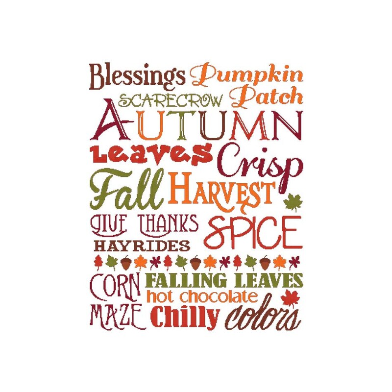 Fall Subway Art - Etsy