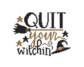 Quit Your Witchin Transfer - Etsy