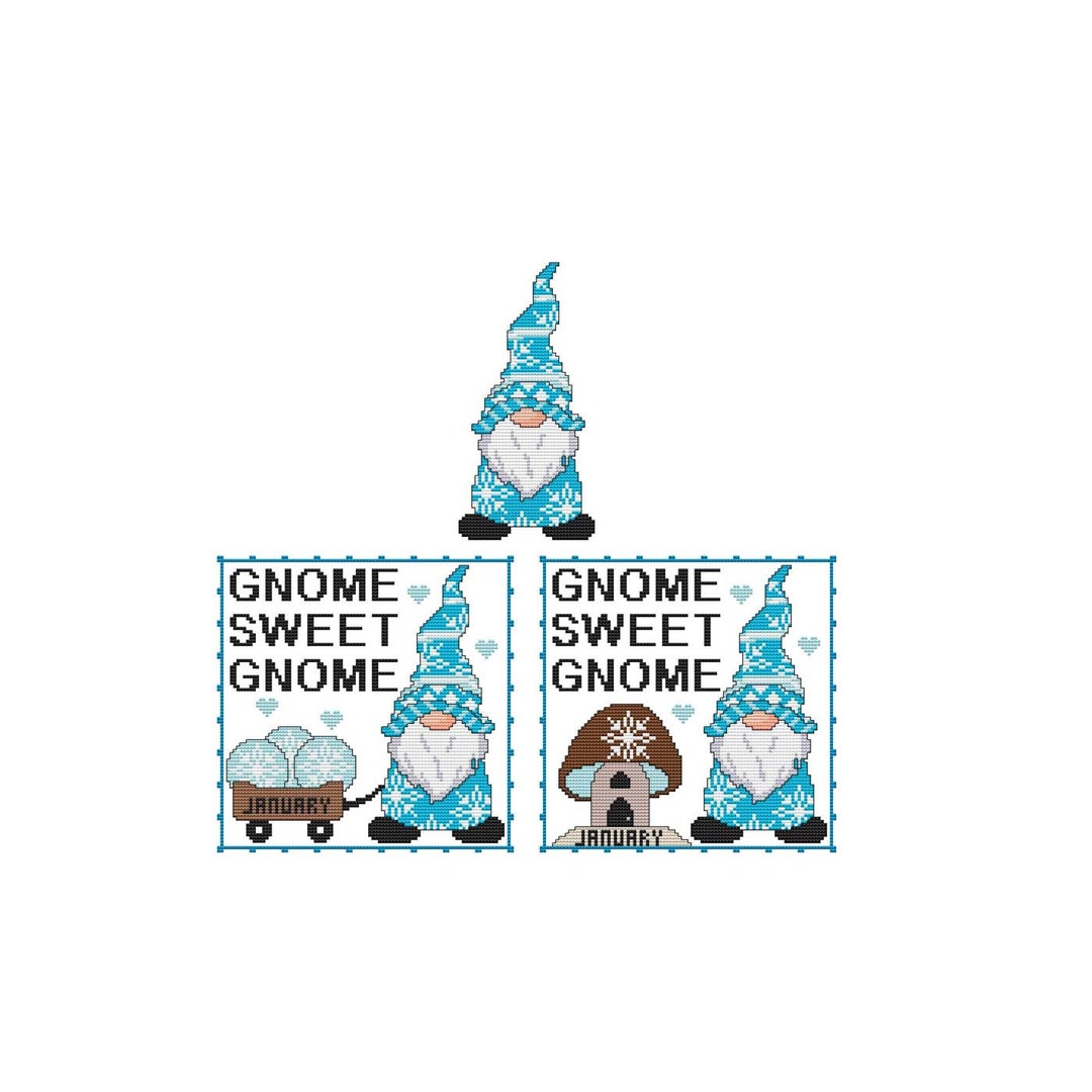 January, GNOMES, A Year Of, Gnome Sweet Gnome, Monthly, Holiday ...
