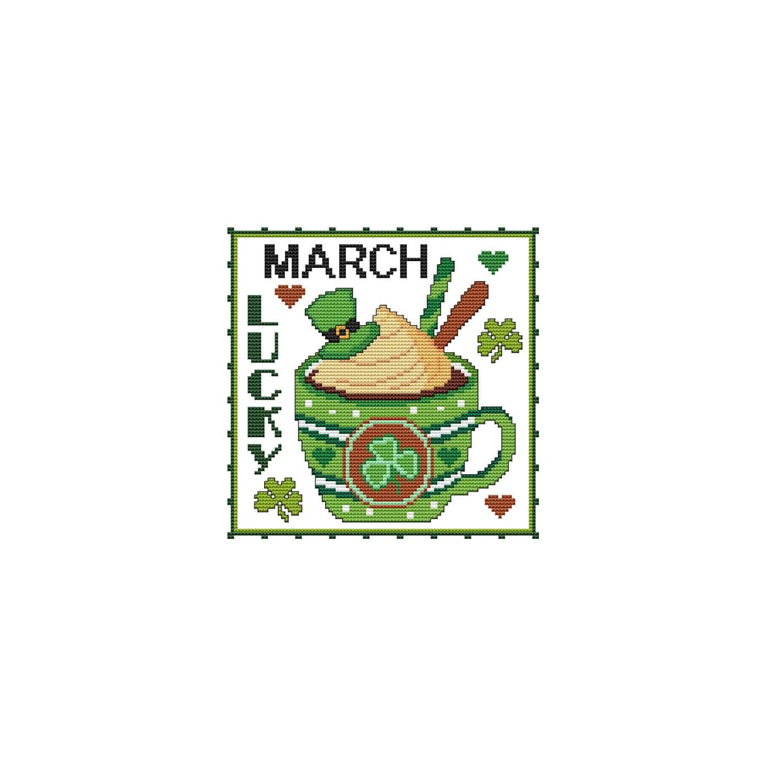 March, MUGS, A Year Of, Luck, Coffee, Tea, Monthly, Holiday, Seasonal ...