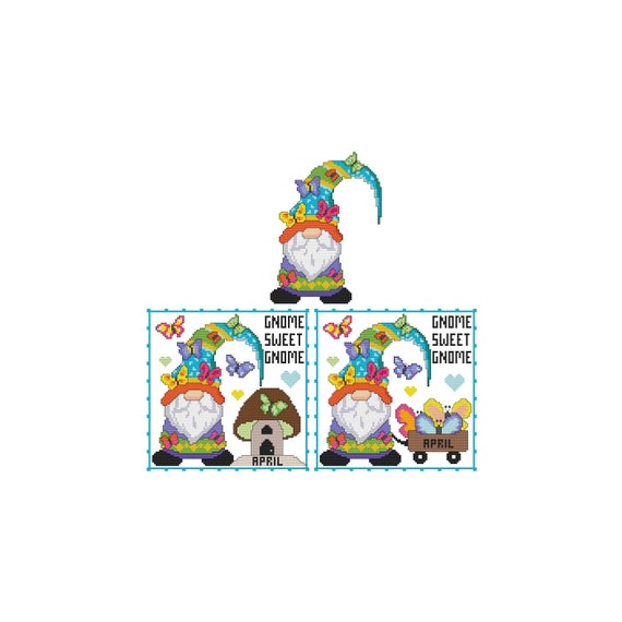April GNOMES A Year Of Gnome Sweet Gnome Monthly Holiday - Etsy
