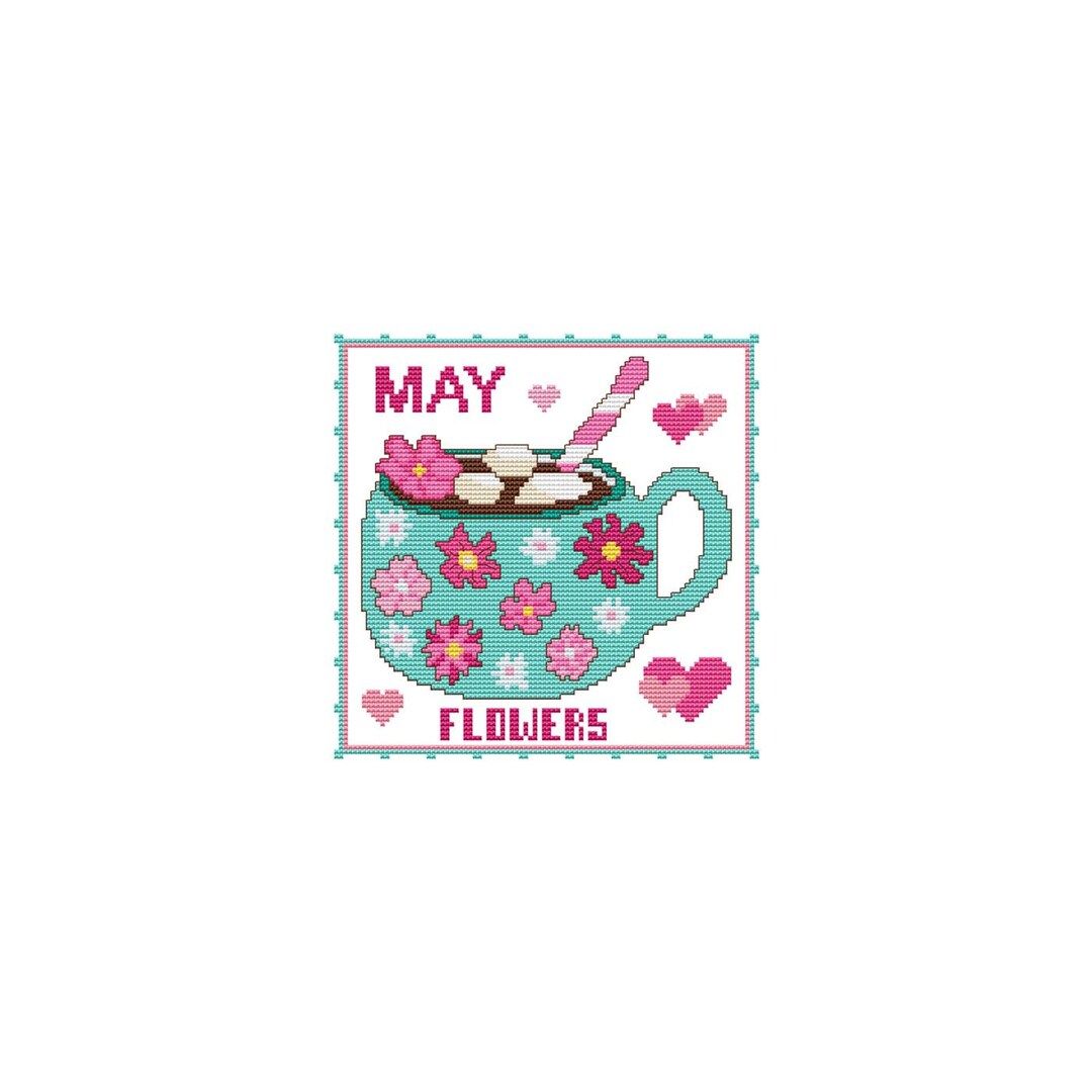 May, MUGS, A Year Of, Spring, Flowers, Coffee, Tea, Monthly, Seasonal ...
