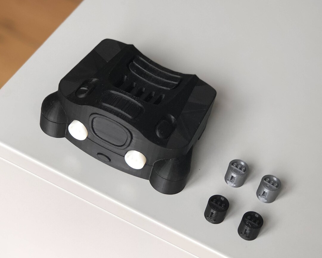 Nintendo 64 "mario" Style Raspberry Pi 3 or Pi 4 Case. BLACK With or ...