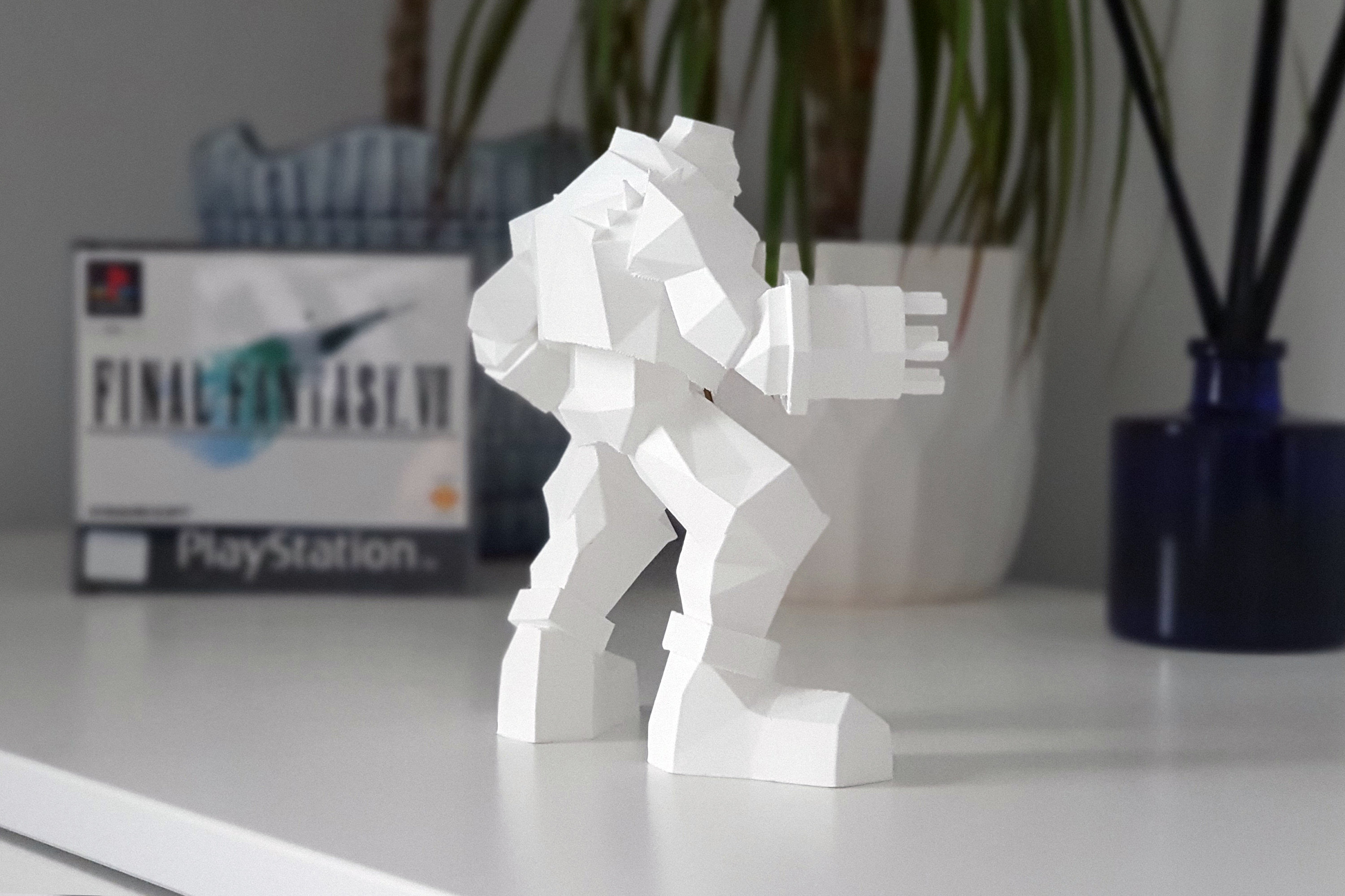 Barrett Wallace Final Fantasy VII Figurine 3D Printed - Etsy