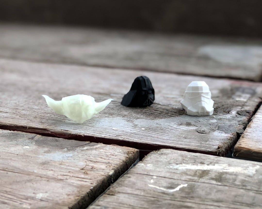 3 X Star Wars Ring: Yoda Glow in the Dark , Darth Vader and a Storm ...