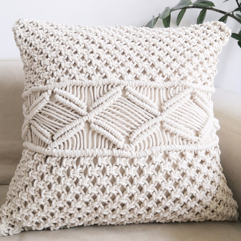 Macrame Pillow - Etsy