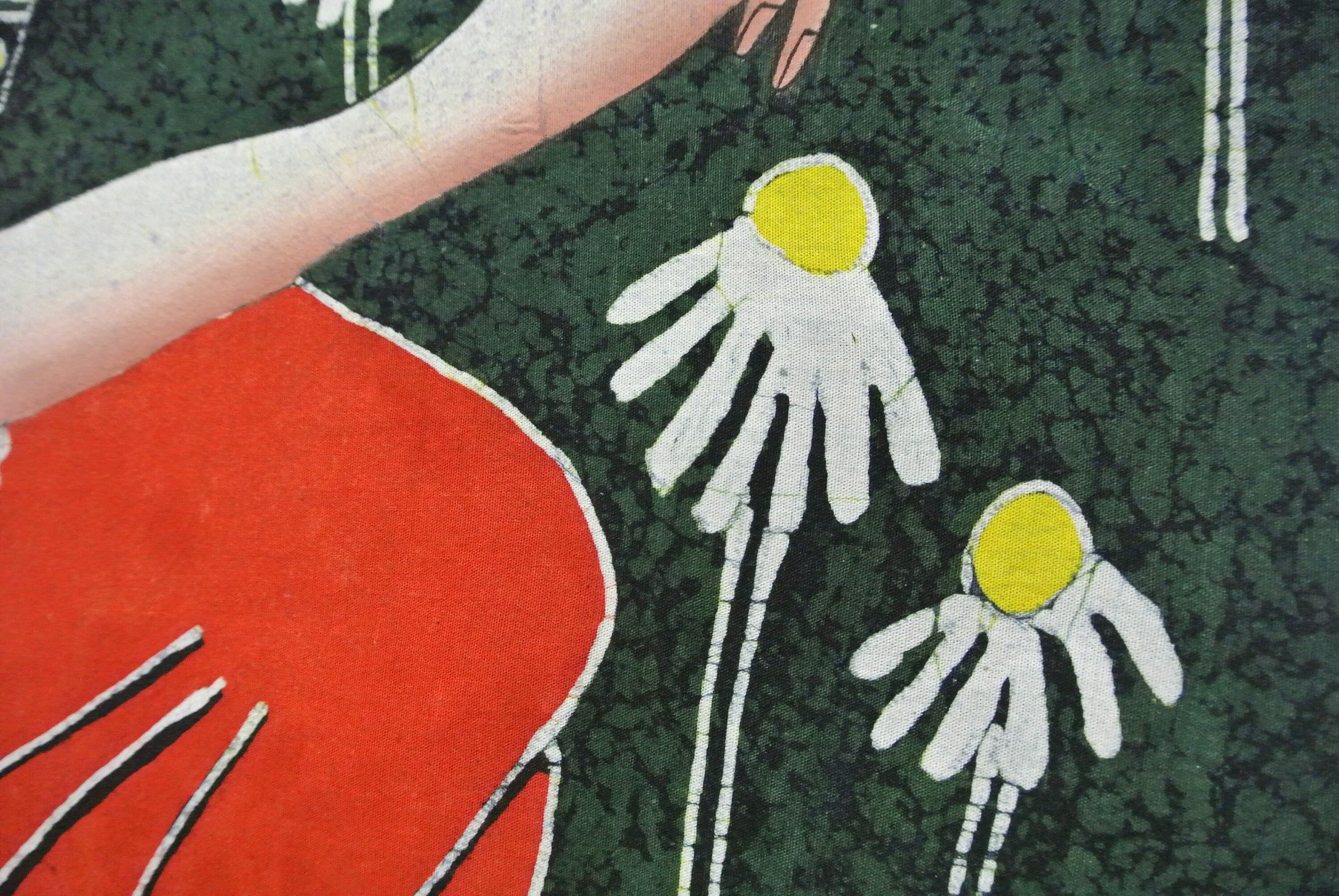 Vintage batik Painting Tapestrythe Shepherdessgood Luck for | Etsy