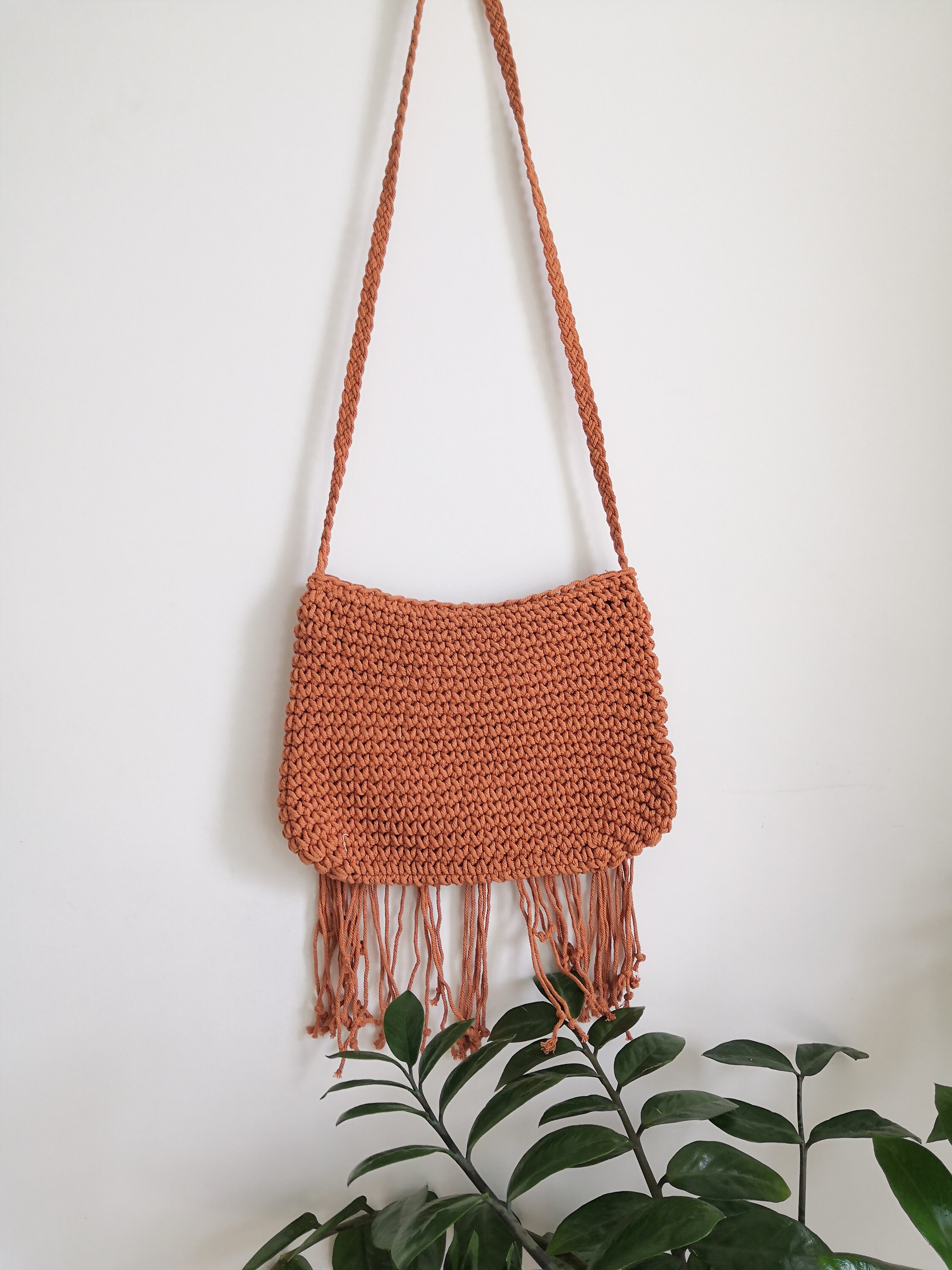 Casual Macrame Shoulder Bagbohosummer Bagcrochet Handmade2 - Etsy