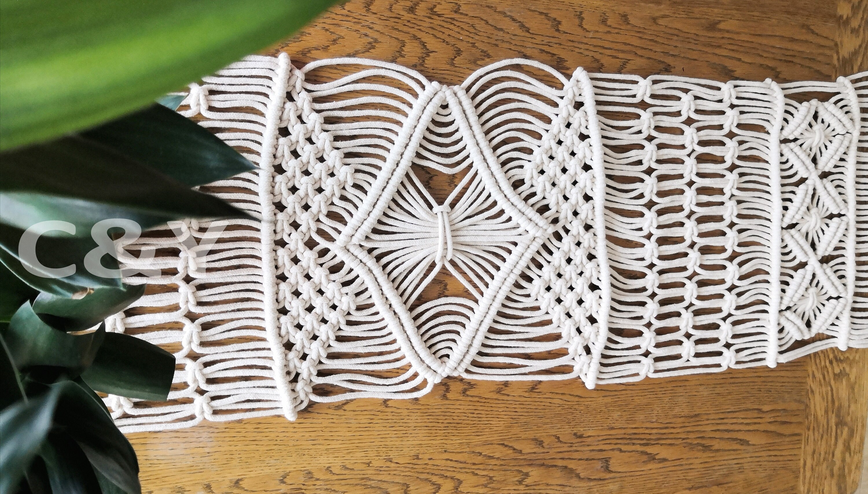 Macrame Table RunnerHandmade Wedding DecorBohemian Natural | Etsy