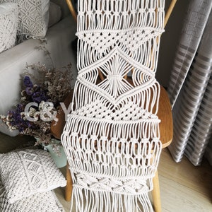 Macrame Table Runner,handmade Wedding Decor,bohemian Natural Living ...