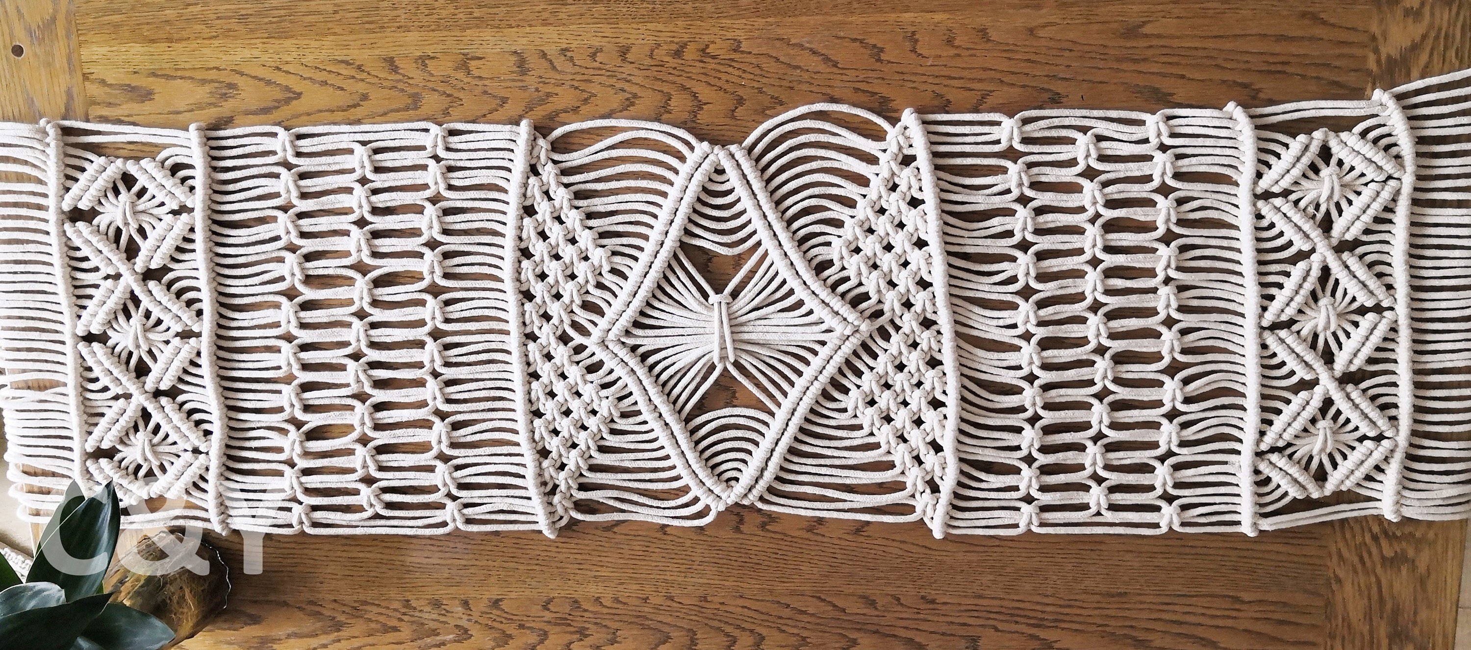 Macrame Table RunnerHandmade Wedding DecorBohemian Natural | Etsy