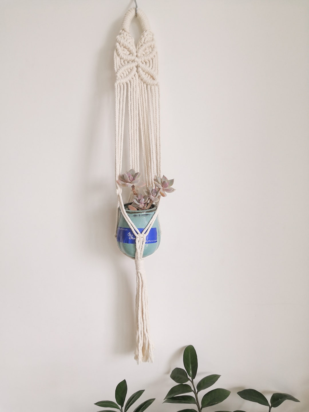 Macrame Plant Hangers, Macrame Wall Planter Indoor Outdoor, Wall ...