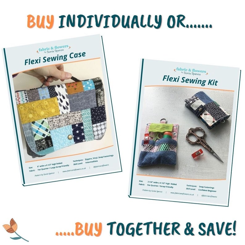 BUNDLE 1 Sewing on the Go PDF Patterns Flexi Sewing Case and - Etsy UK