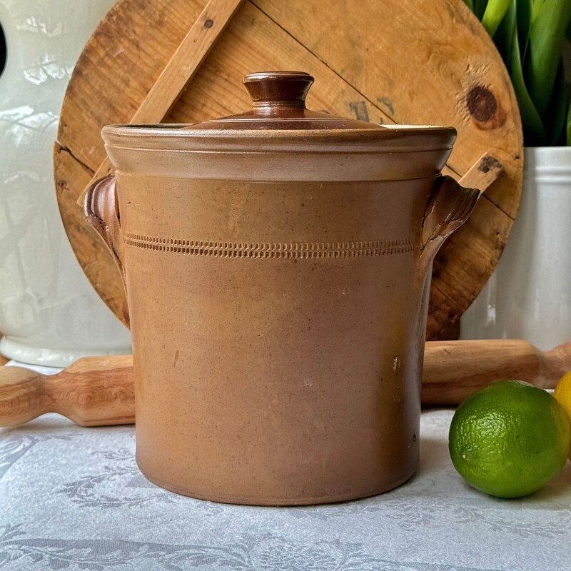 Large Antique Crock - Etsy