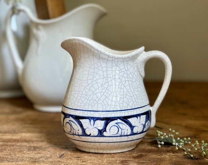 Dedham Pottery Bunny Rabbit Pitcher Jug by the Potting Shed Concord ...