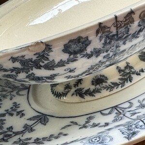 Antique Copeland Spode Blue Grey Delhi Footed Vegetable Tureen ...