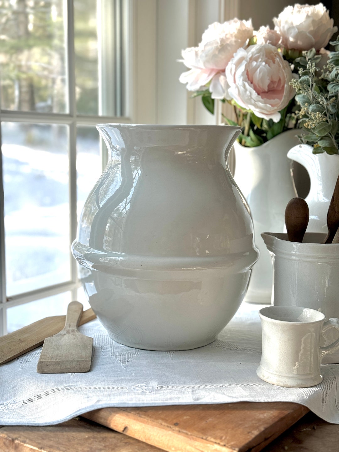 Vintage Ironstone Slop Pail Waste Chamber Waste Pot - Etsy