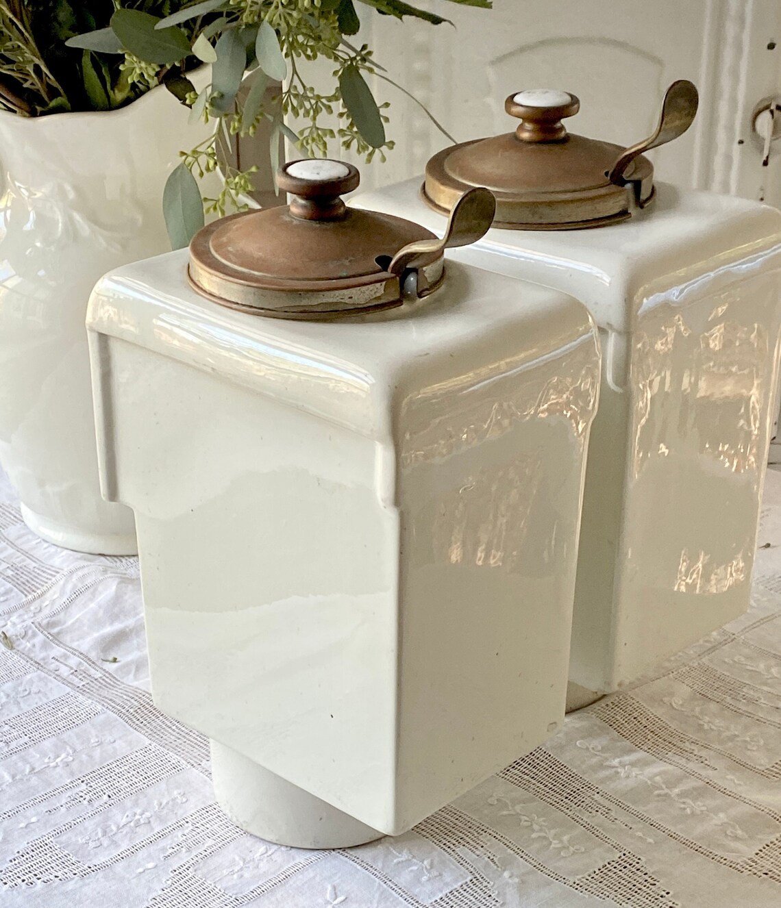 Antique Ironstone Pottery Soda Fountain Ice Cream Syrup Sauce - Etsy