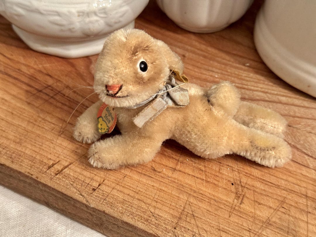 Vintage STEIFF Bunny Rabbit 230600 Made in Germany Orinal Ear & Neck ...