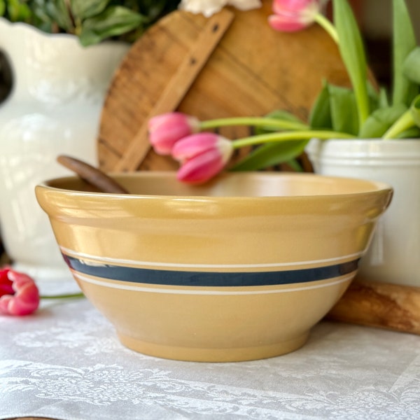 Yellowware Bowl - Etsy