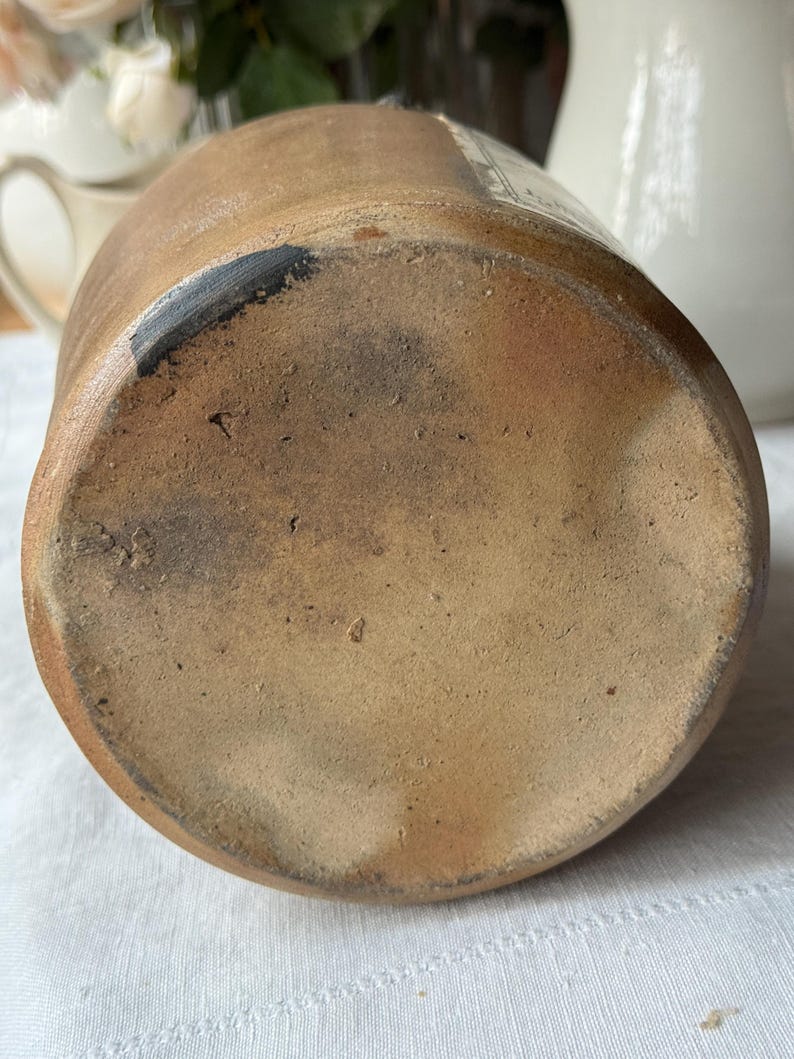 Antique Hennessey Brandy Stoneware Pottery Bottle Whiskey Jug Salt ...